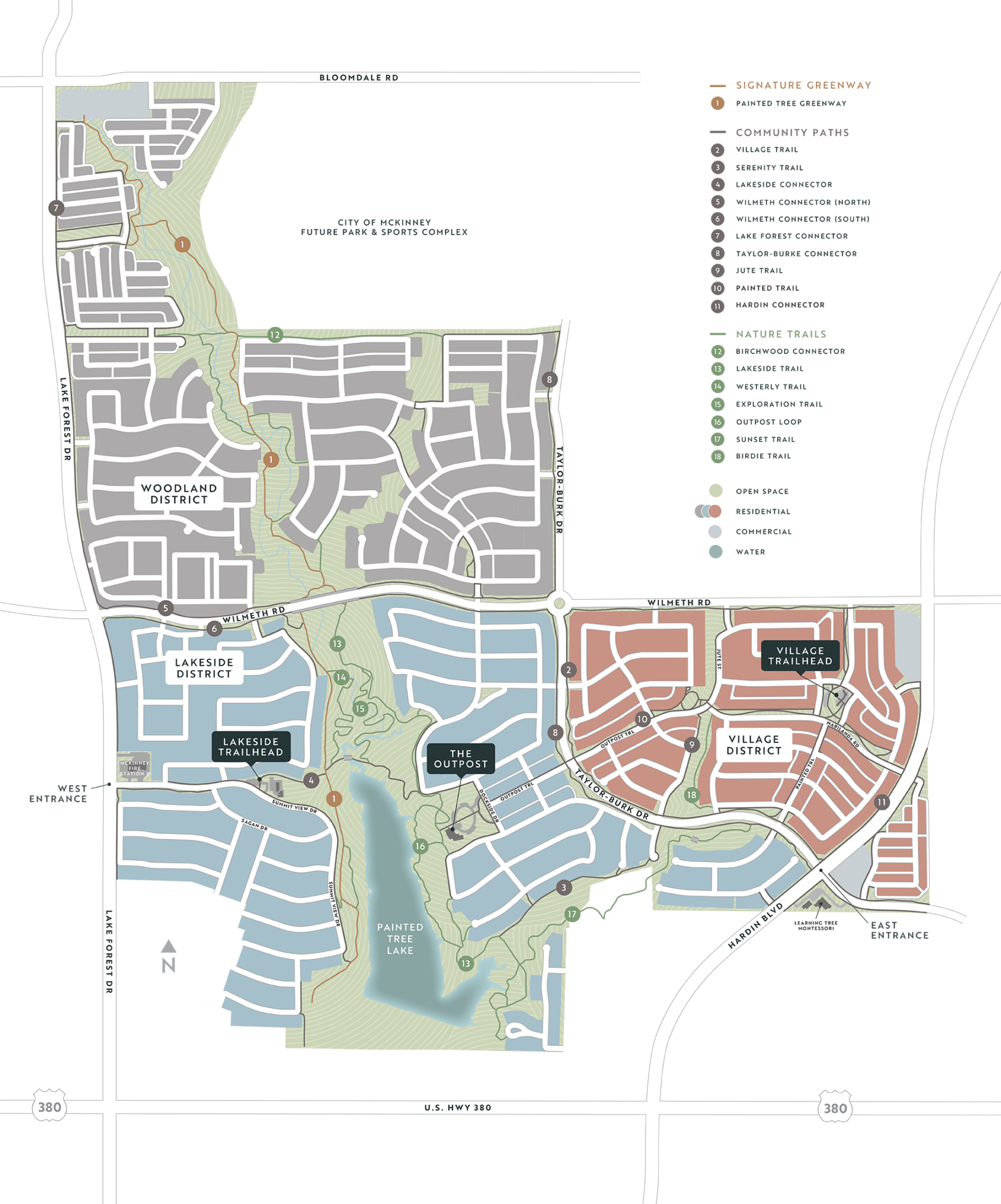 Lakes, Trails & Parks in McKinney TX | Painted Tree